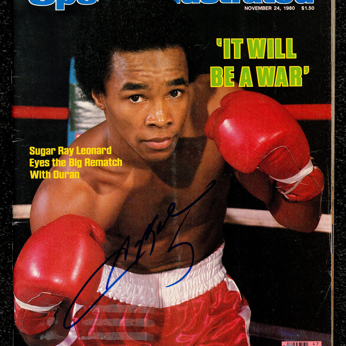 Sugar Ray Leonard Autographed Sports Illustrated Magazine Beckett BAS QR #BM37187 | Pristine ...