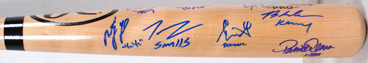The Sandlot Autographed Blonde Rawlings Pro Baseball Bat (8 Actors ...