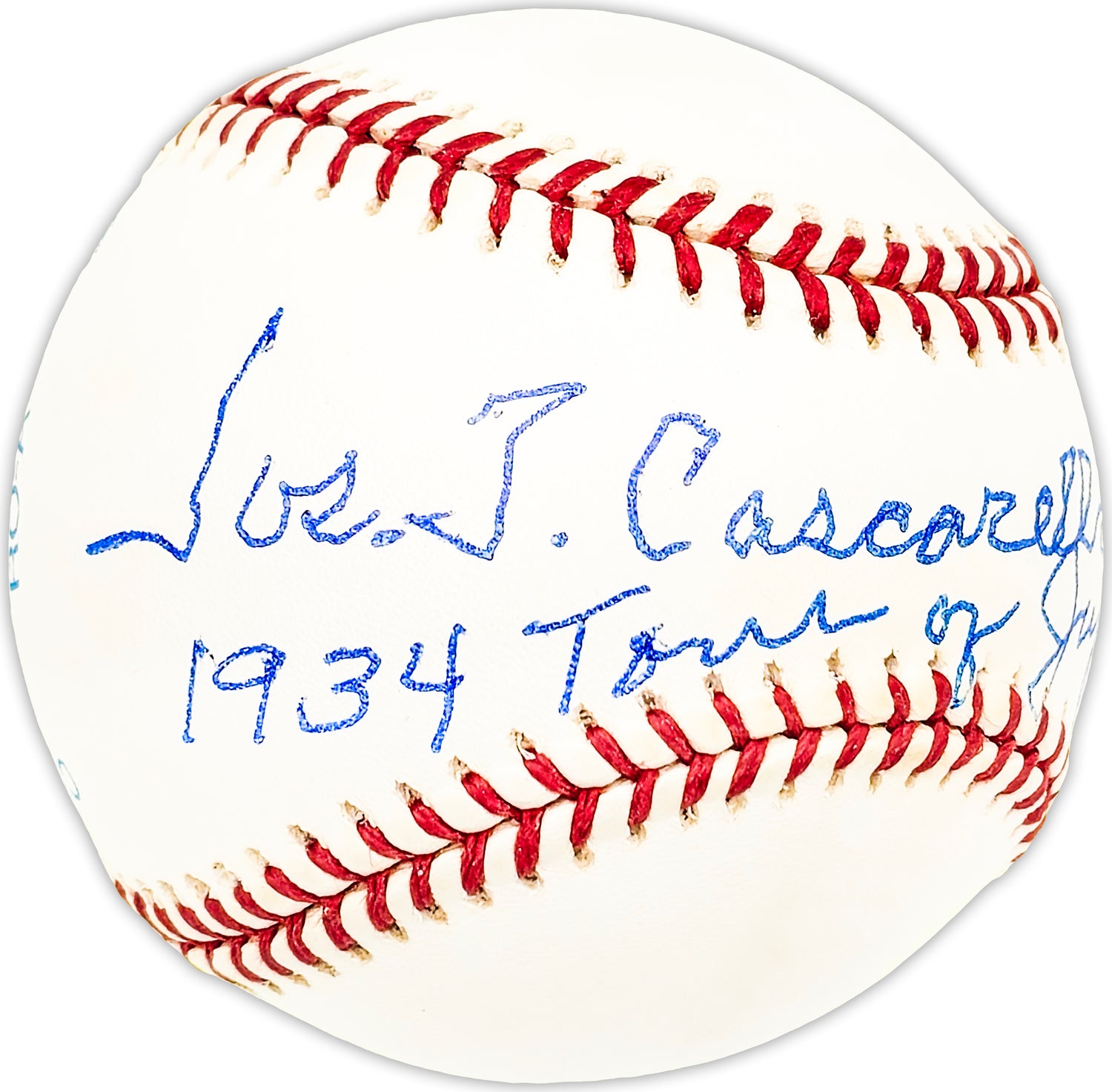 Joe Cascarella Autographed Official AL Baseball Boston Red Sox "1934 T ...