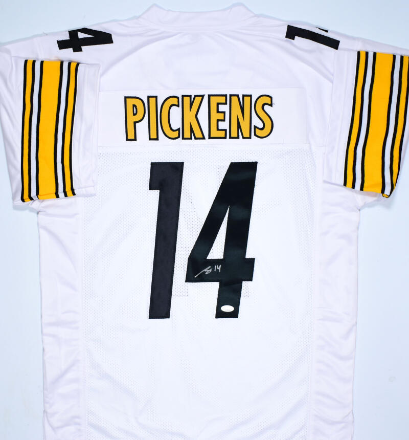 George Pickens Autographed White Pro Style Jersey - JSA *Silver ...