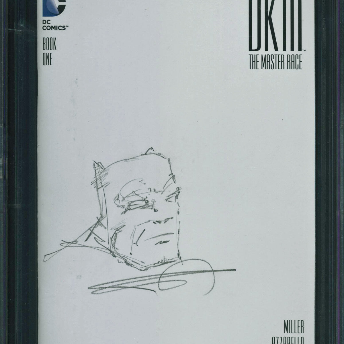 Frank Miller Signed Batman Dark Knight III The Master Race #1 w/ Sketc ...