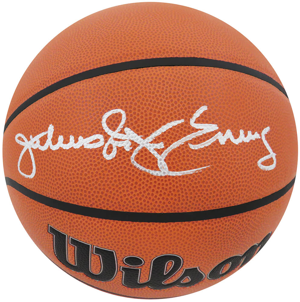 Julius "Dr. J' Erving Signed Wilson Indoor/Outdoor NBA Basketball ...