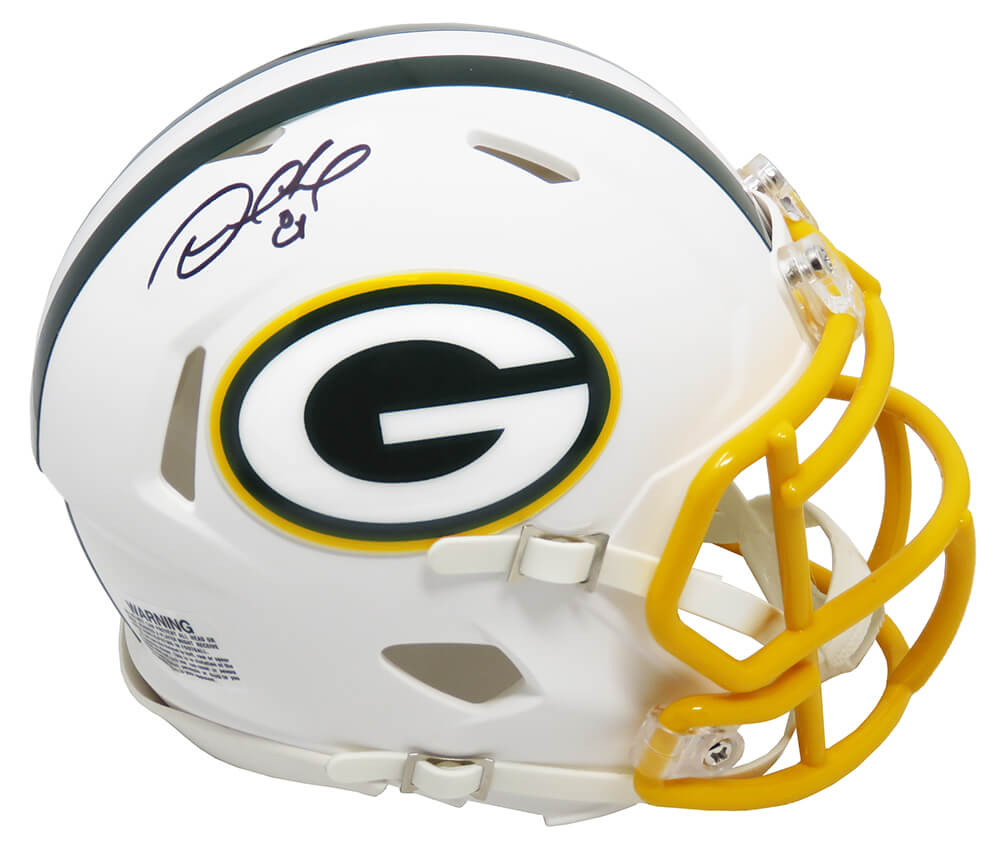 Desmond Howard Signed Green Bay Packers Flat White Matte Riddell Speed ...