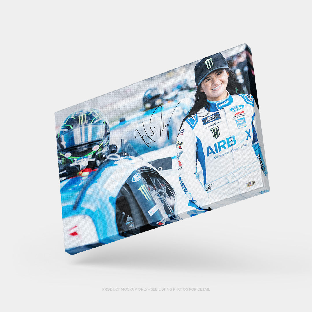 Hailie Deegan Autographed 20x30 NASCAR Airbox Photo on SpeedCanvas ...