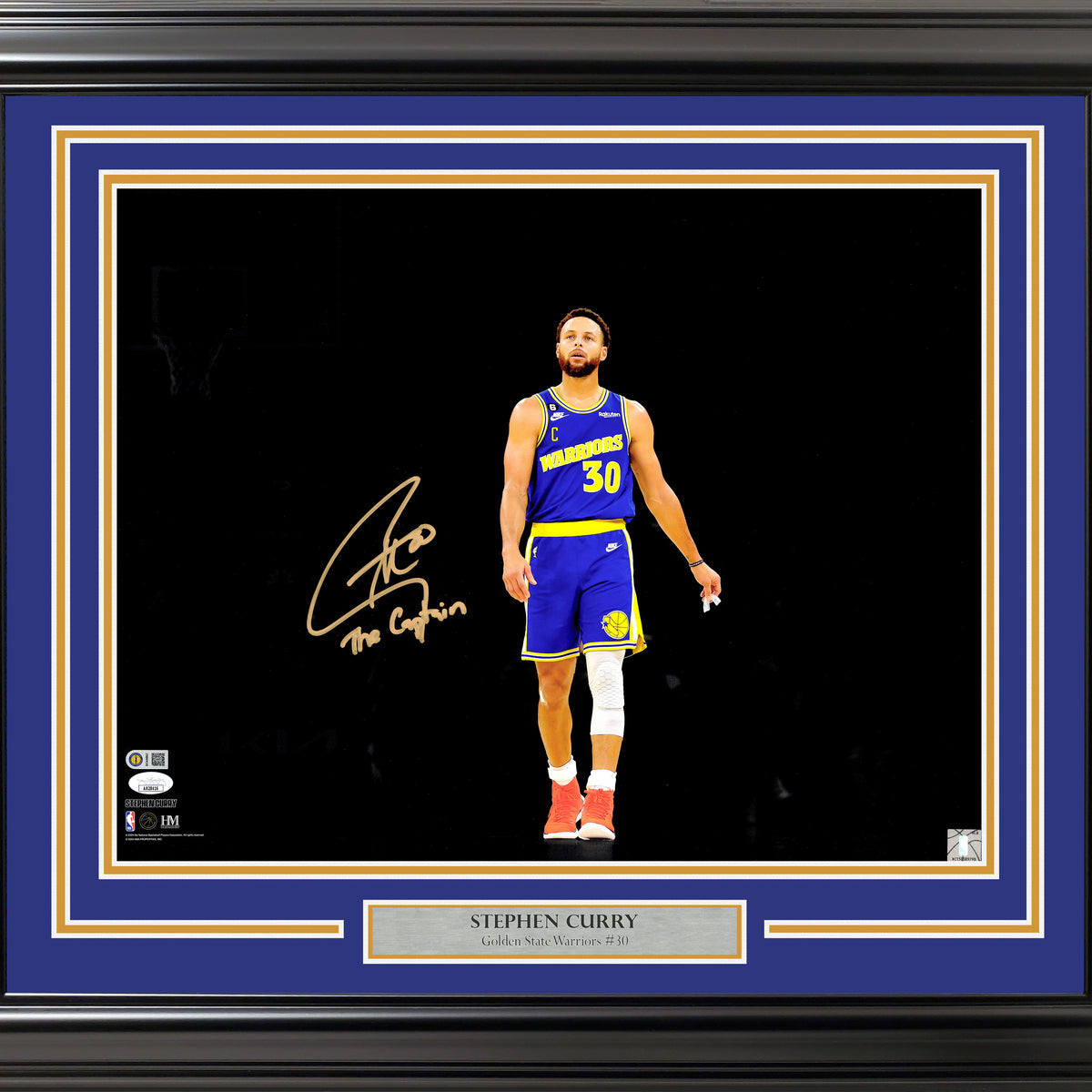 Stephen Curry Autographed Framed 16x20 Photo Golden State Warriors Spo ...