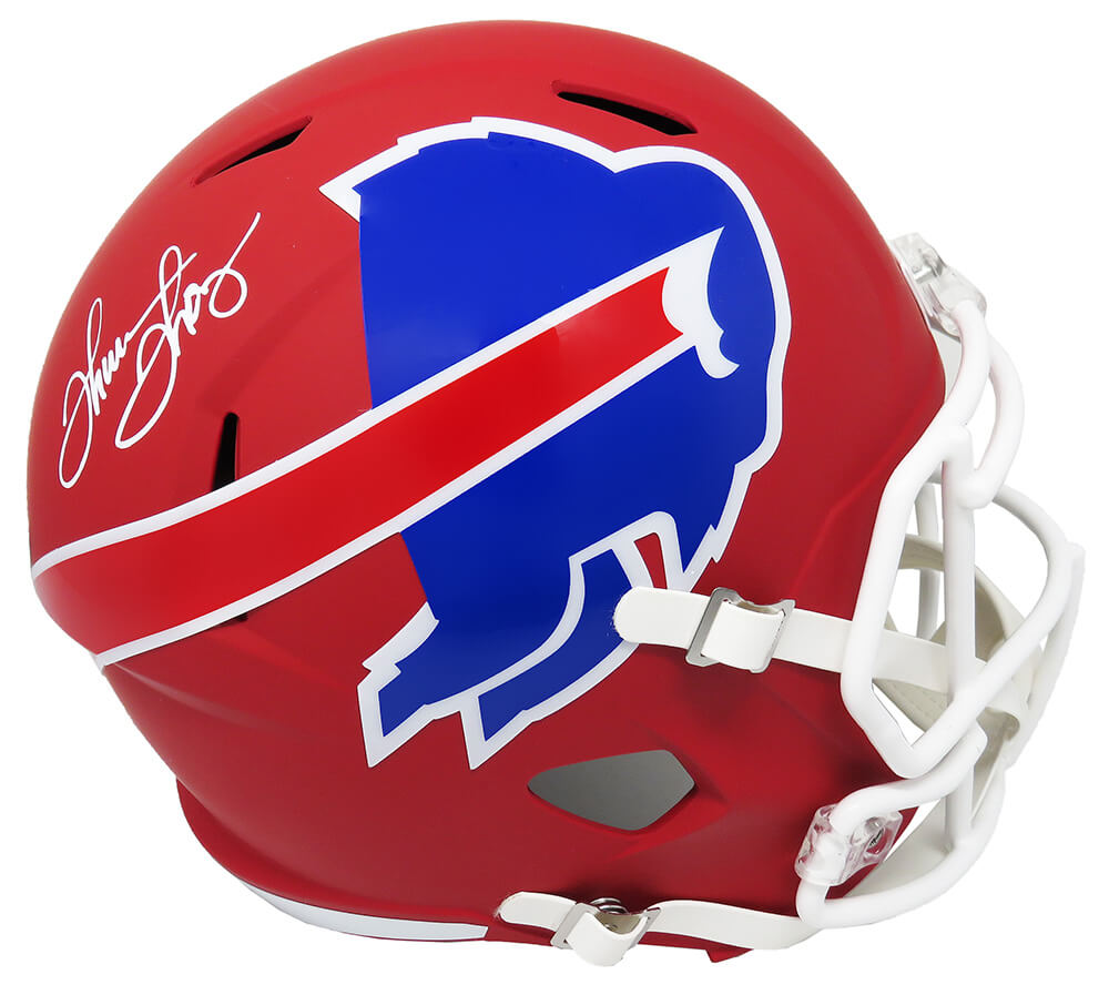 Thurman Thomas Signed Buffalo Bills AMP Alternate Series Riddell Speed ...