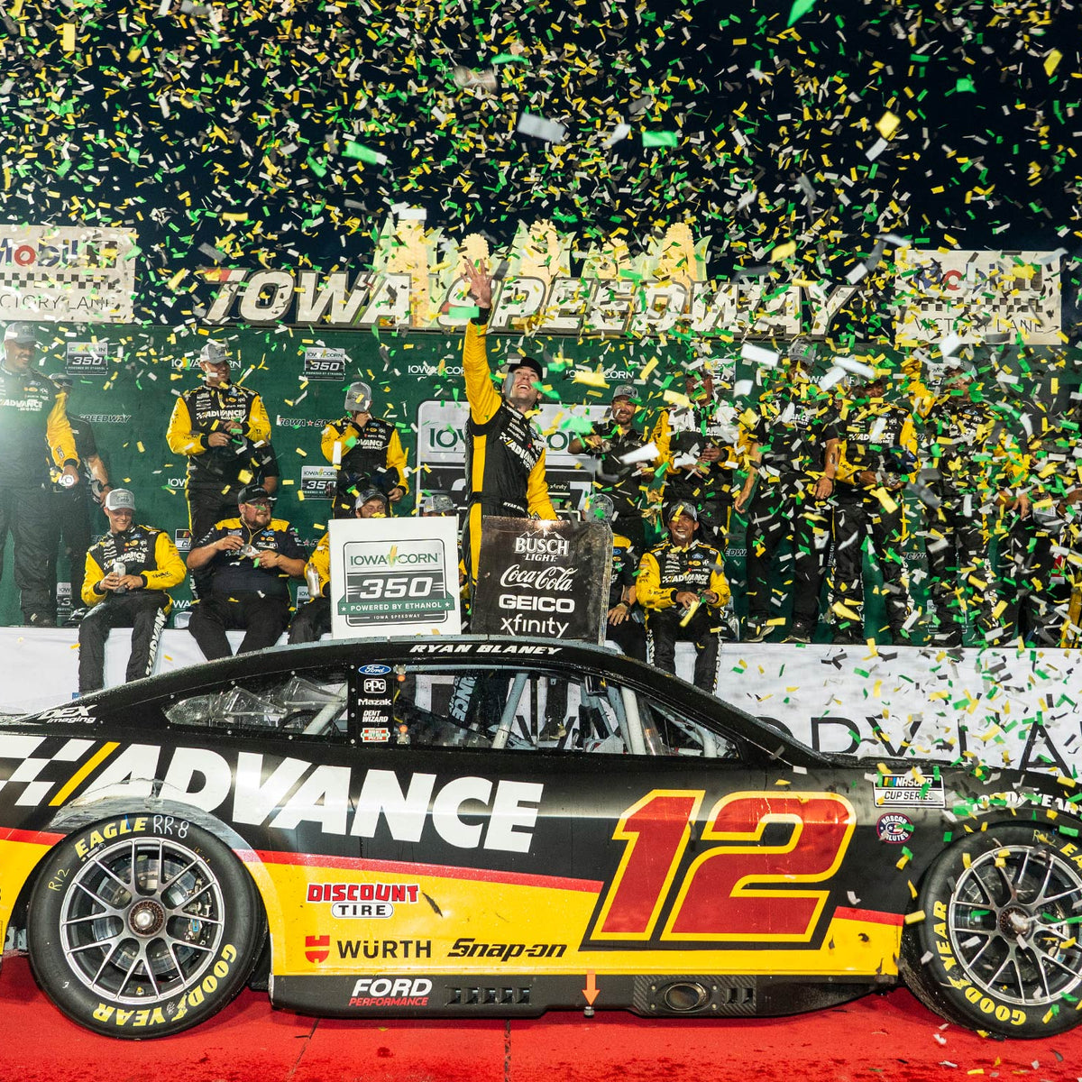 Ryan Blaney 2024 Iowa Win Diecast | Signed 1:24 Raced Version | Pre-Or ...