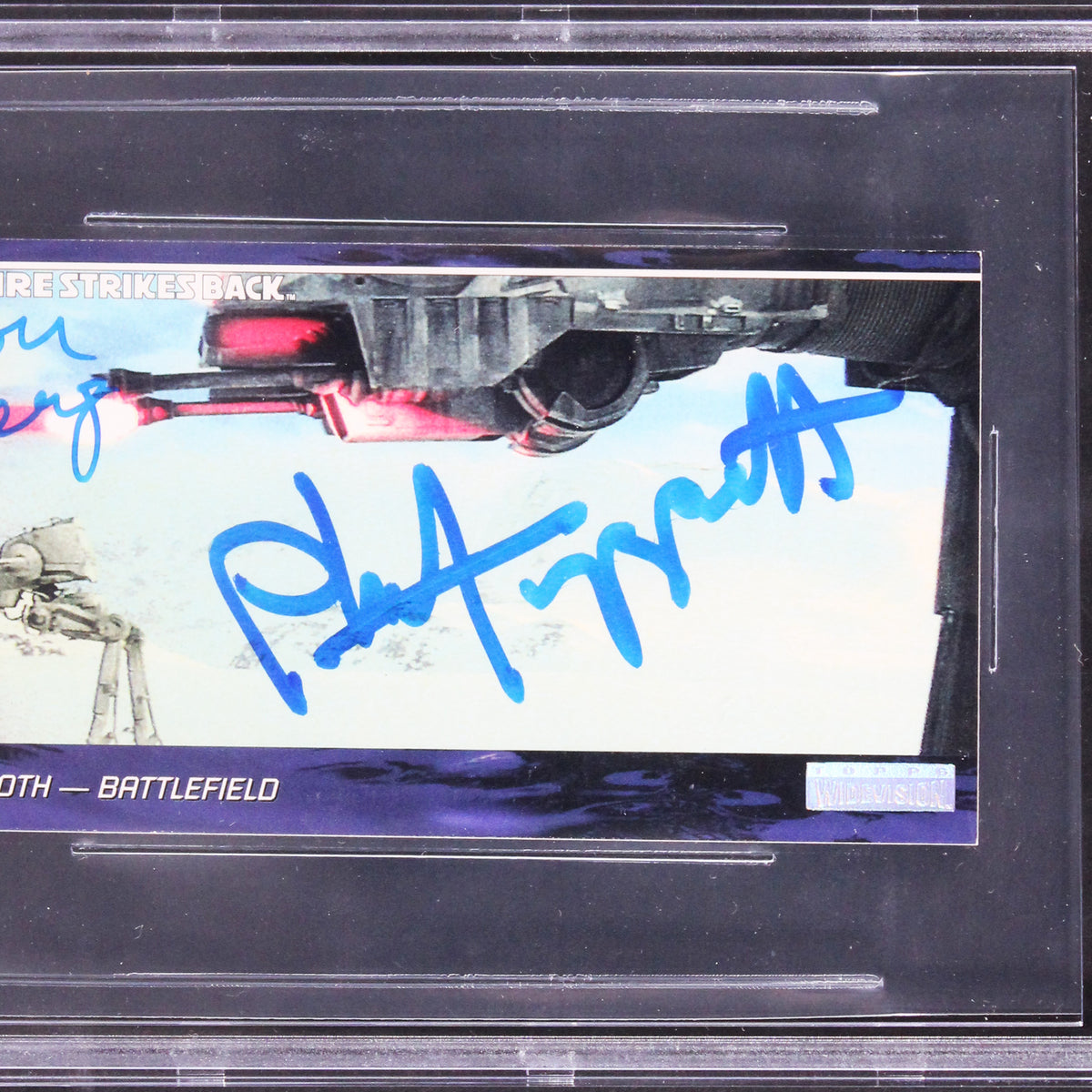 Phil Tippett, Jon Berg Signed 1995 SW ESB Widevision #32 Card Auto 10 ...